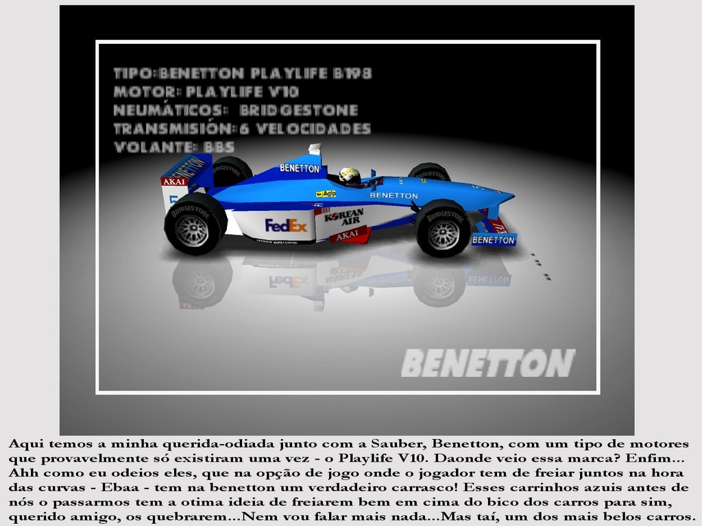 N64 Brasil: Review: F-1 World Grand Prix II